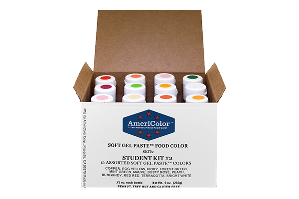 0.75oz Soft Gel Paste 12 Colour Student Kit 2 Americolor | My Dream Cake