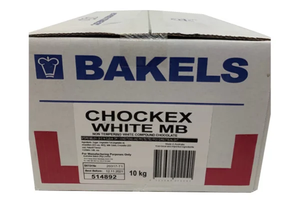 10kg Chockex White Compound Chocolate MB Bakels | My Dream Cake
