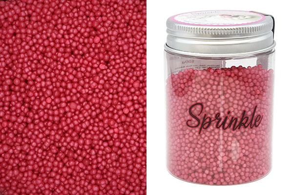 100g 2mm SHINY RED EDIBLE CACHOUS PEARLS | My Dream Cake