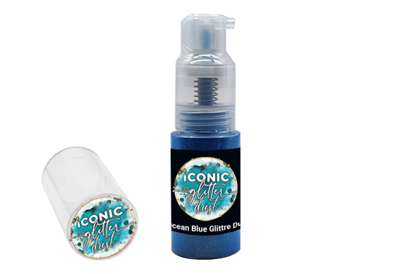 10g OCEAN BLUE PUFF ICONIC GLITTER DUST | My Dream Cake